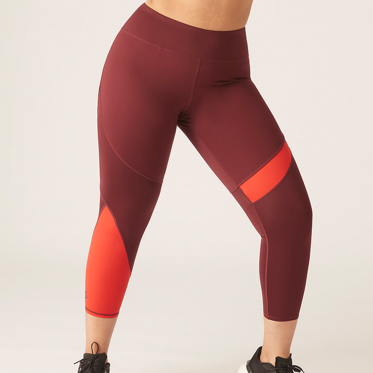 Period Puma X Modibodi 7/8 Active Legging - Moderate in Aubergine/Burnt ...