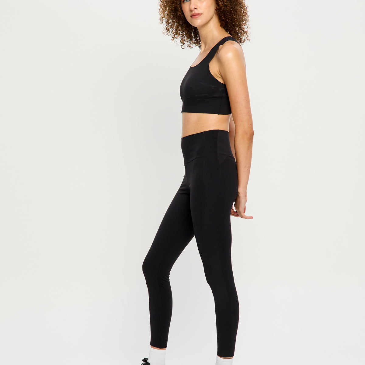 Sculpted Y Back Crop in Black | Modibodi – Modibodi US